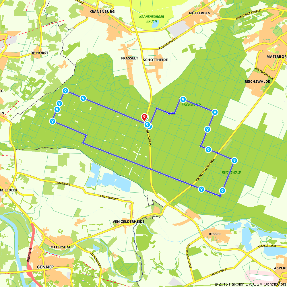 kranenburg - Kranenburg - Wandelroute | Route.nl