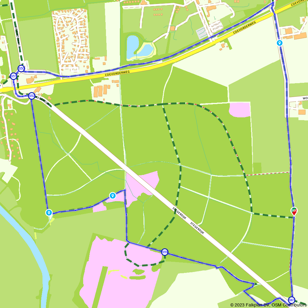 Tour of the Vecht and Junner Koeland - Ommen - Hiking route | Route.nl
