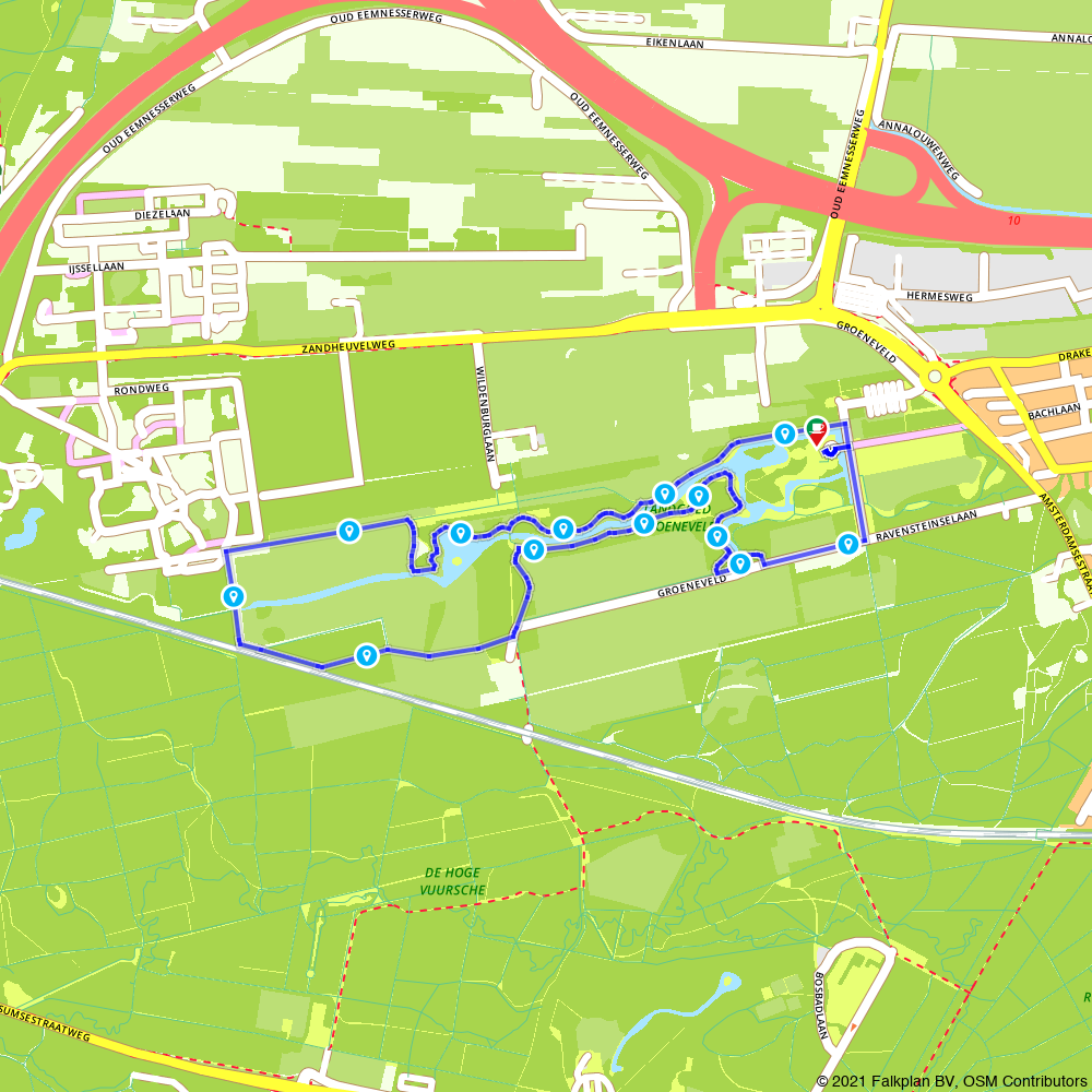 Top walk to Groeneveld Estate and Castle - Baarn - Hiking route | Route.nl
