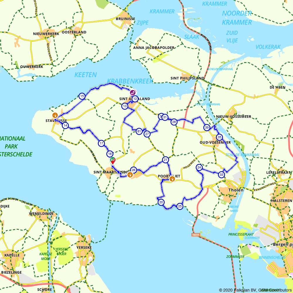 Along the coast of the Oosterschelde National Park - Tholen - Cycling ...