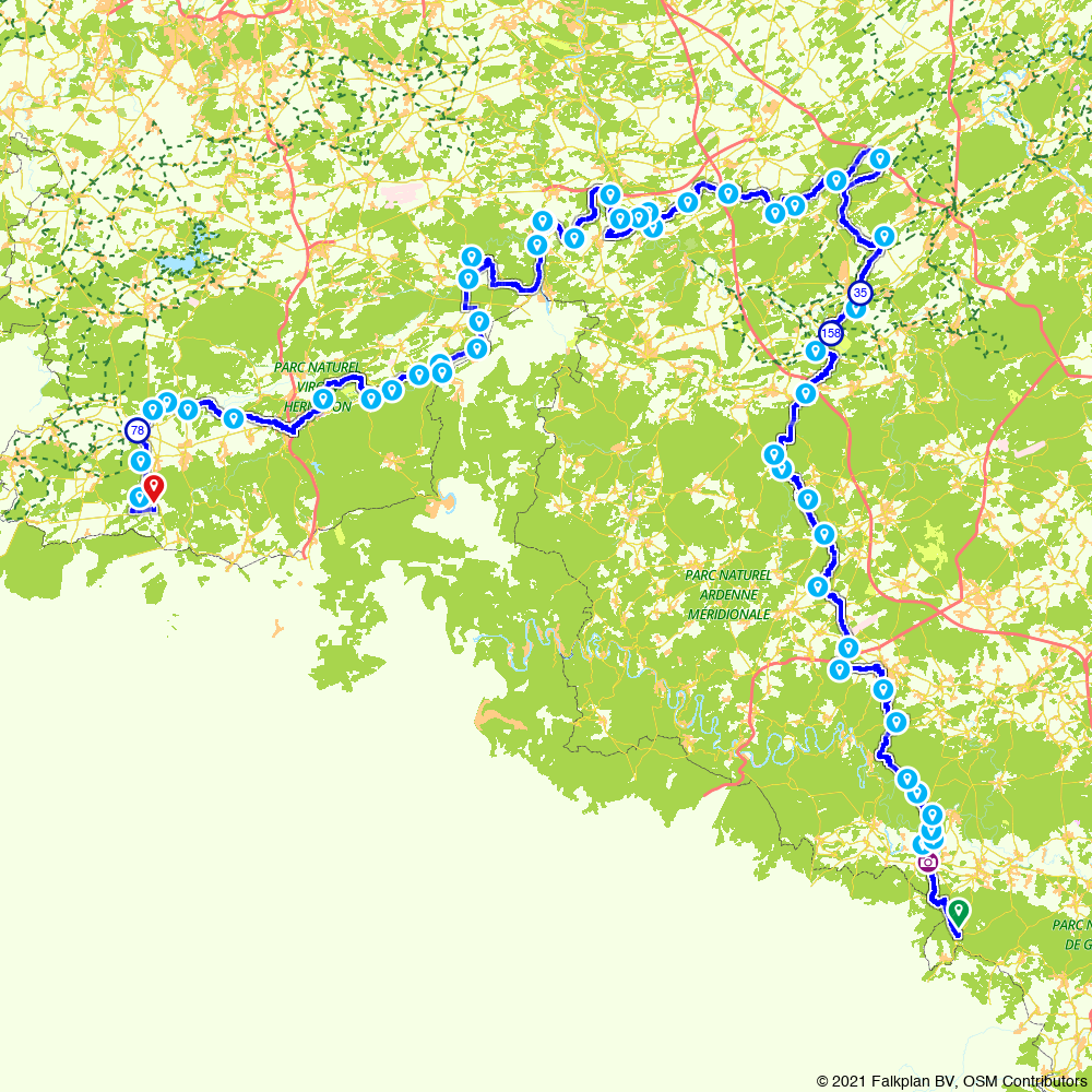 Trappist route Walloon Brabant - Florenville - Cycling route | Route.nl