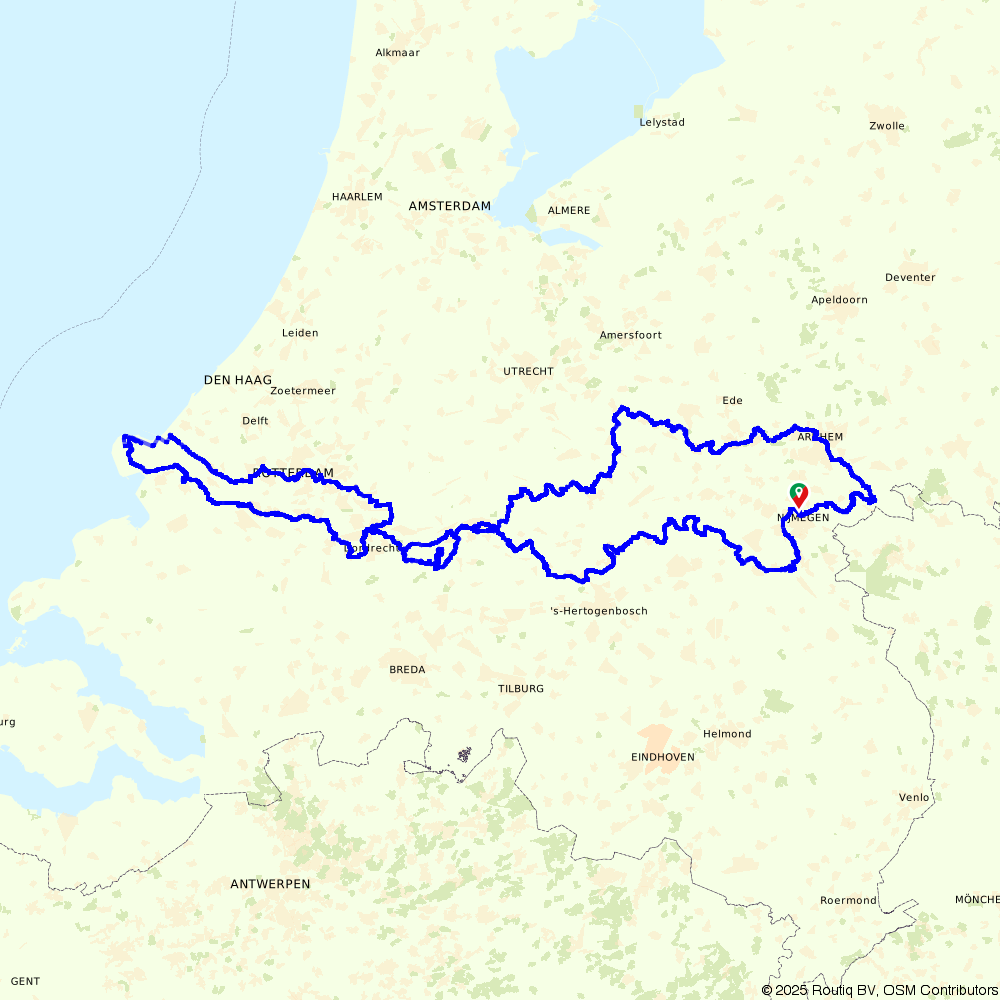 The Land of Maas and Waal (Meuse Route & Rhine Route) - Nijmegen ...