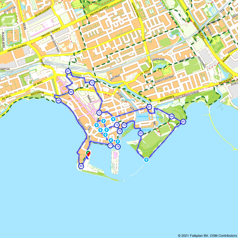 City walk Hoorn - Hoorn - Hiking route | Route.nl