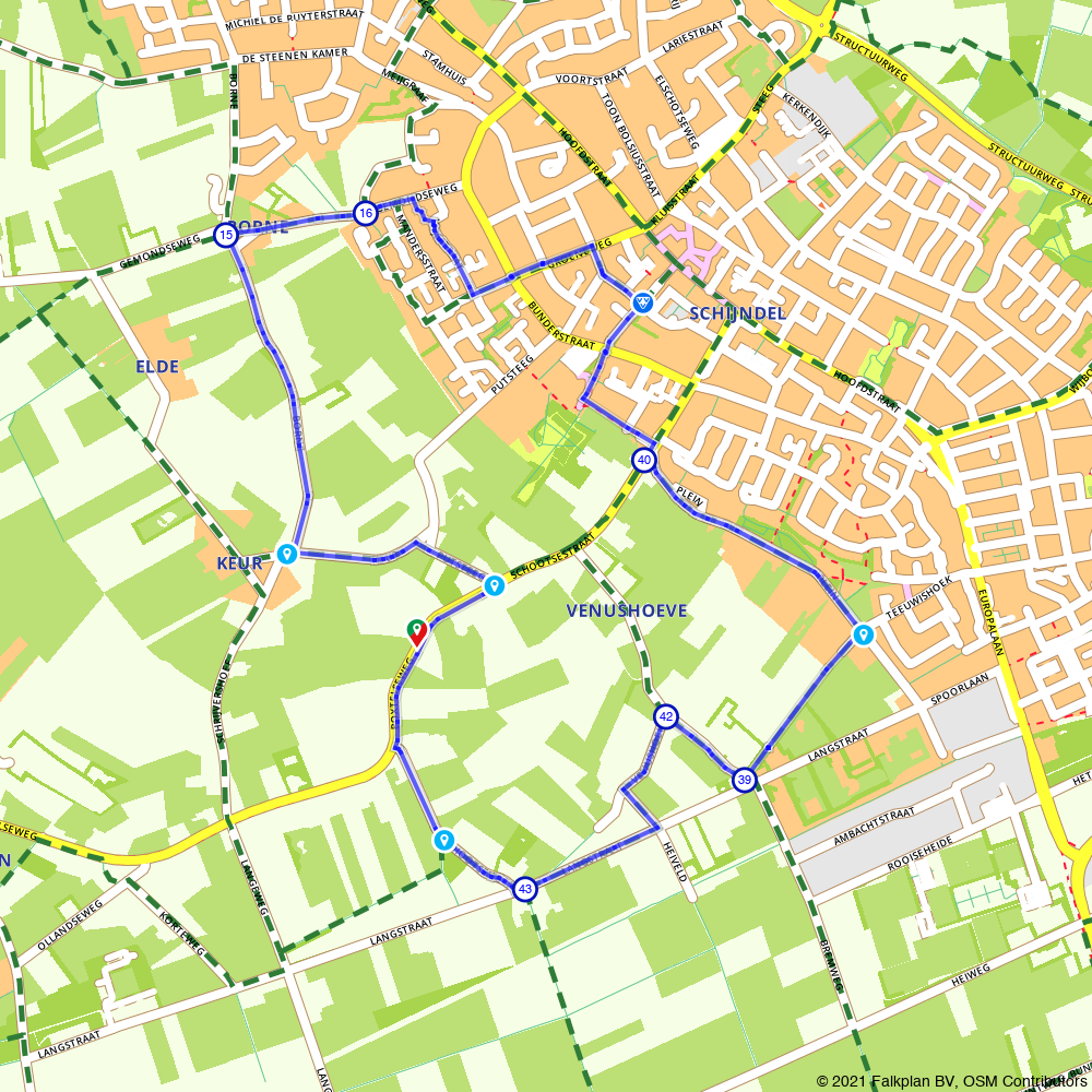 Rondje Schijndel - Meierijstad - Wandelroute | Route.nl