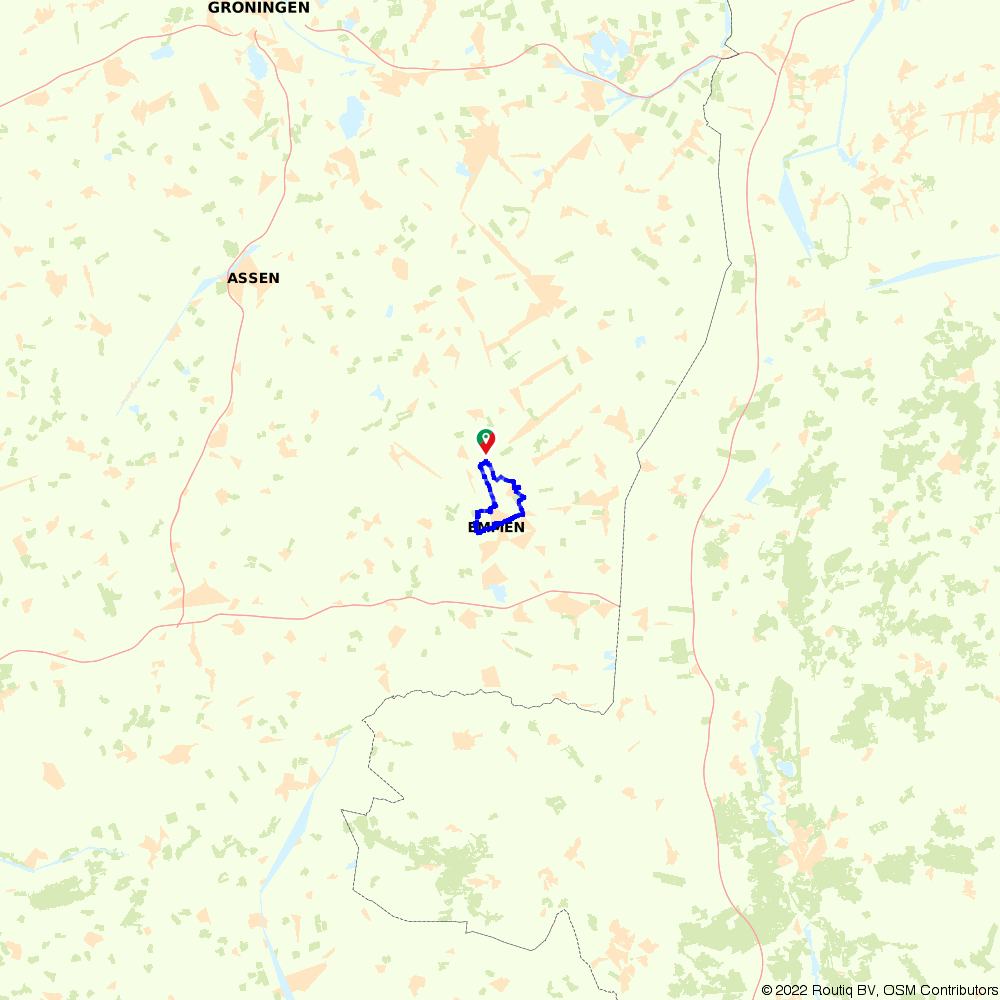 Round Valthe - Emmen - Valthe - Borger-Odoorn - Cycling route | Route.nl