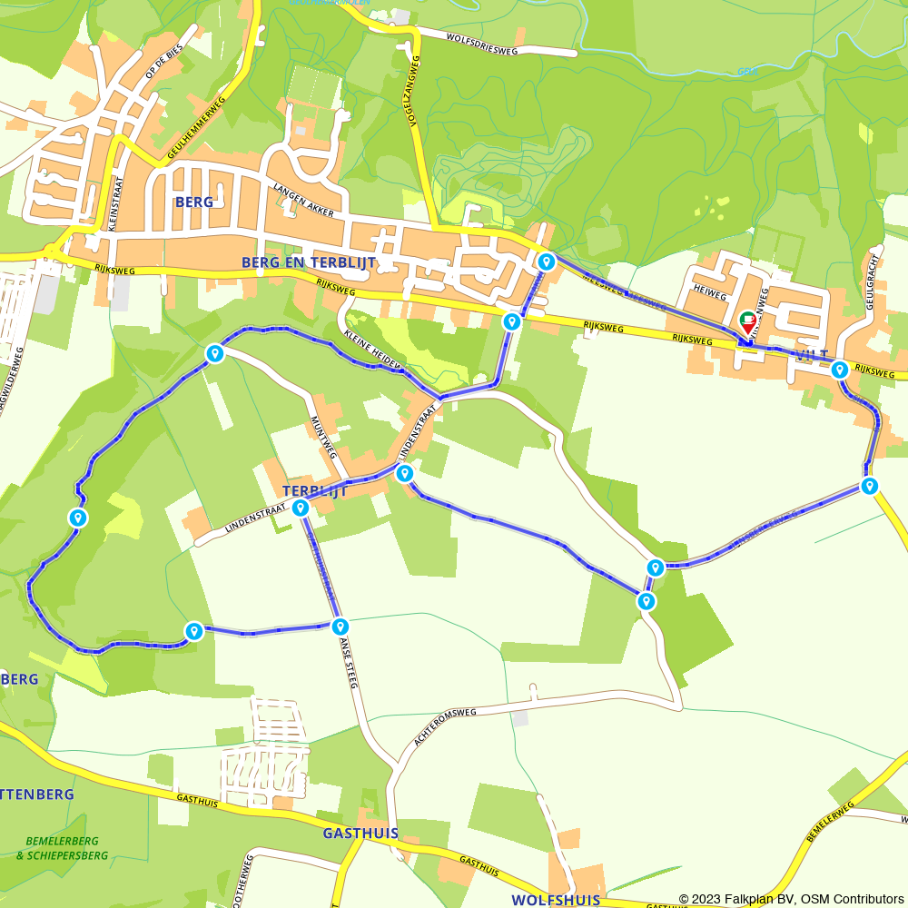 Hike Terblijt - Valkenburg aan de Geul - Hiking route | Route.nl