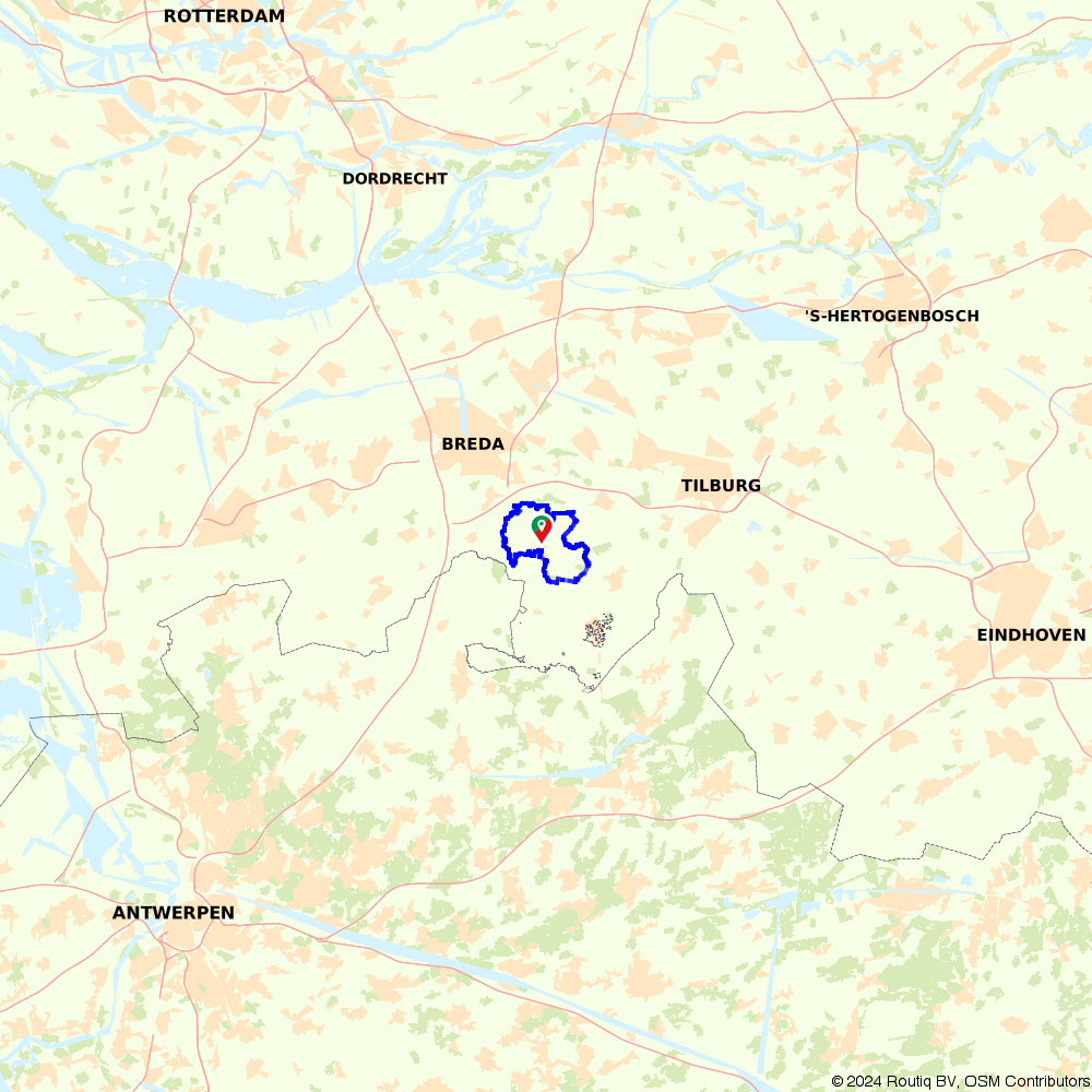 Chaam - Alphen-Chaam - Hiking route | Route.nl