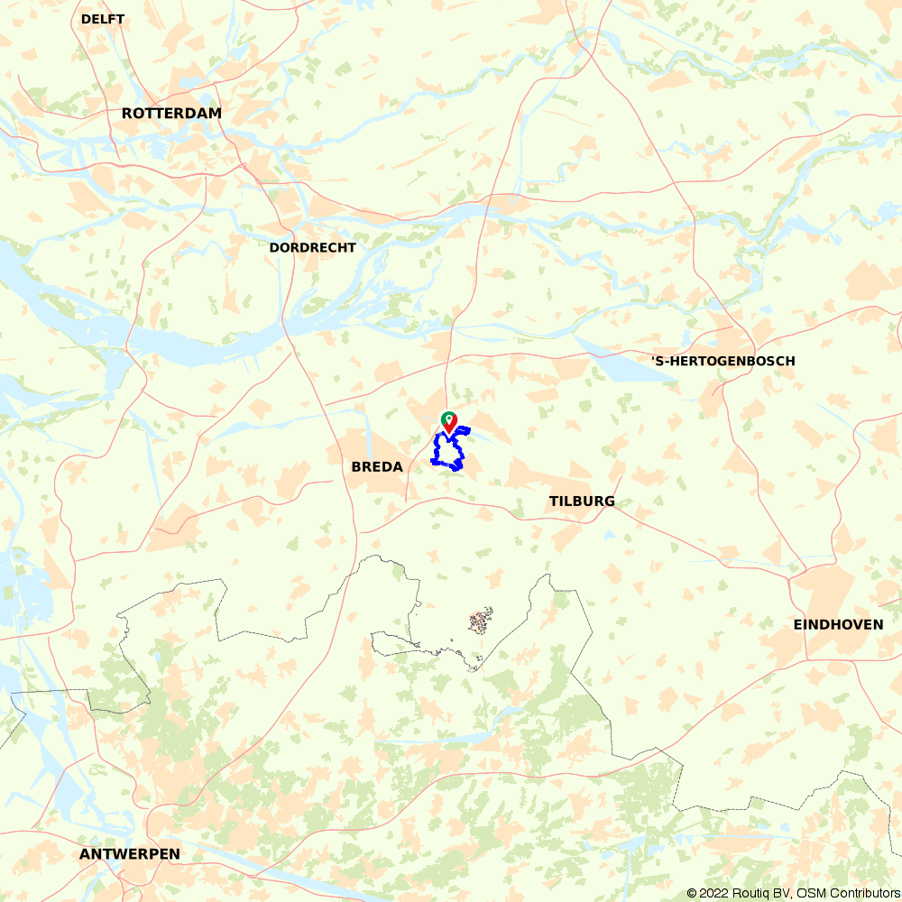 Bos en co route - Oosterhout - Wandelroute | Route.nl