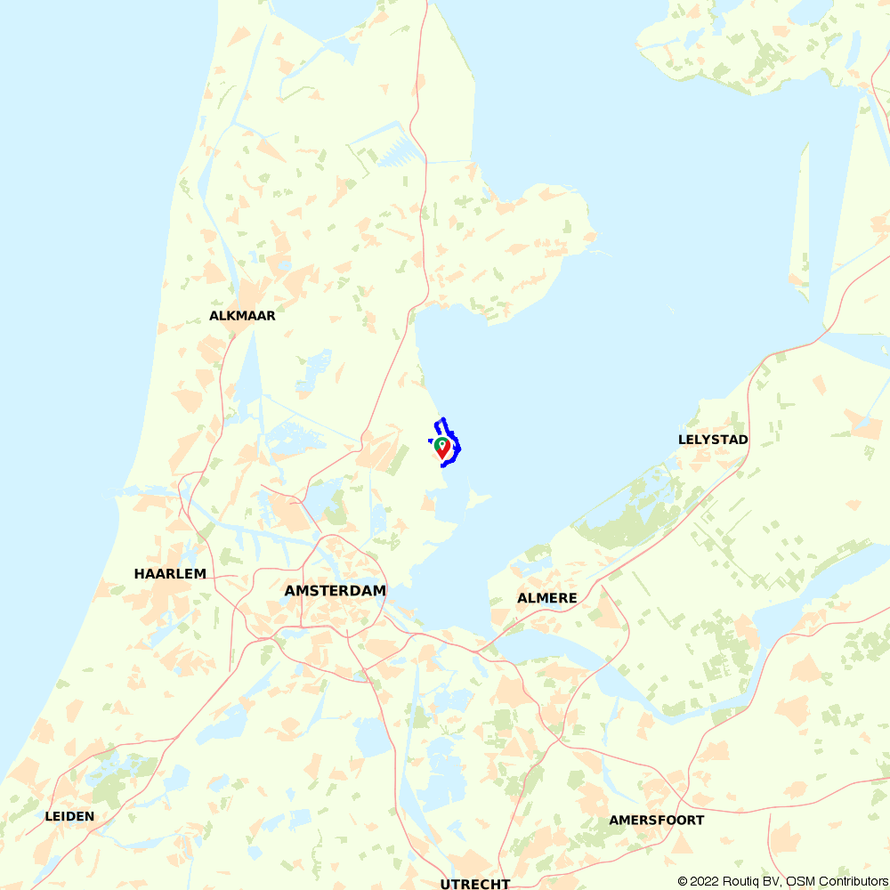 Volendam - Waterland - Hiking route | Route.nl