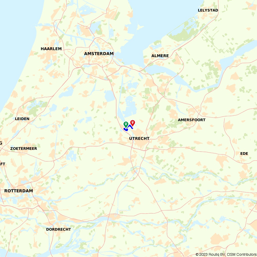 Route to Oud Zuilen Castle (Round trip) - Utrecht - Cycling route ...
