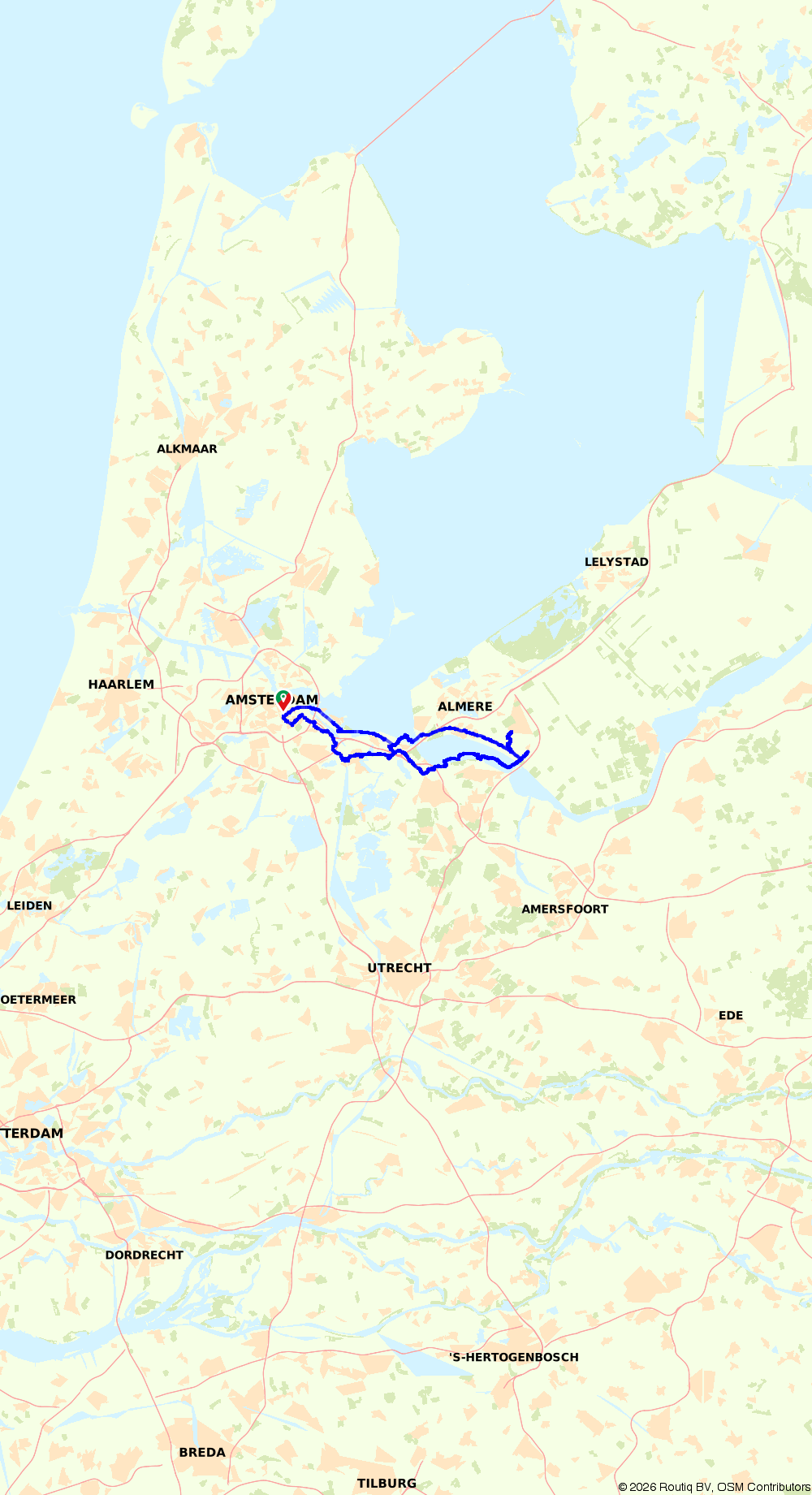 Cathedral Forest - Amsterdam - Cycling route | Route.nl