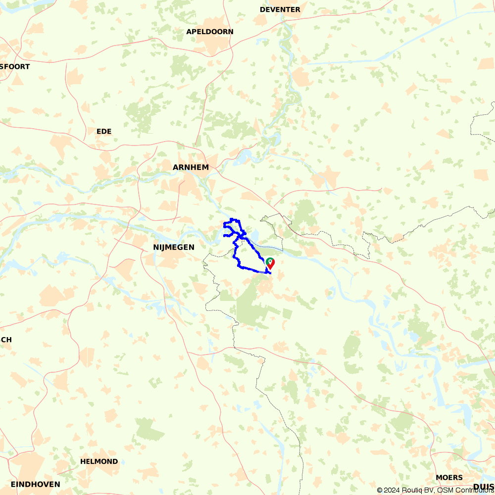 Tour of Kleve - Millingen - Cleves - Cycling route | Route.nl