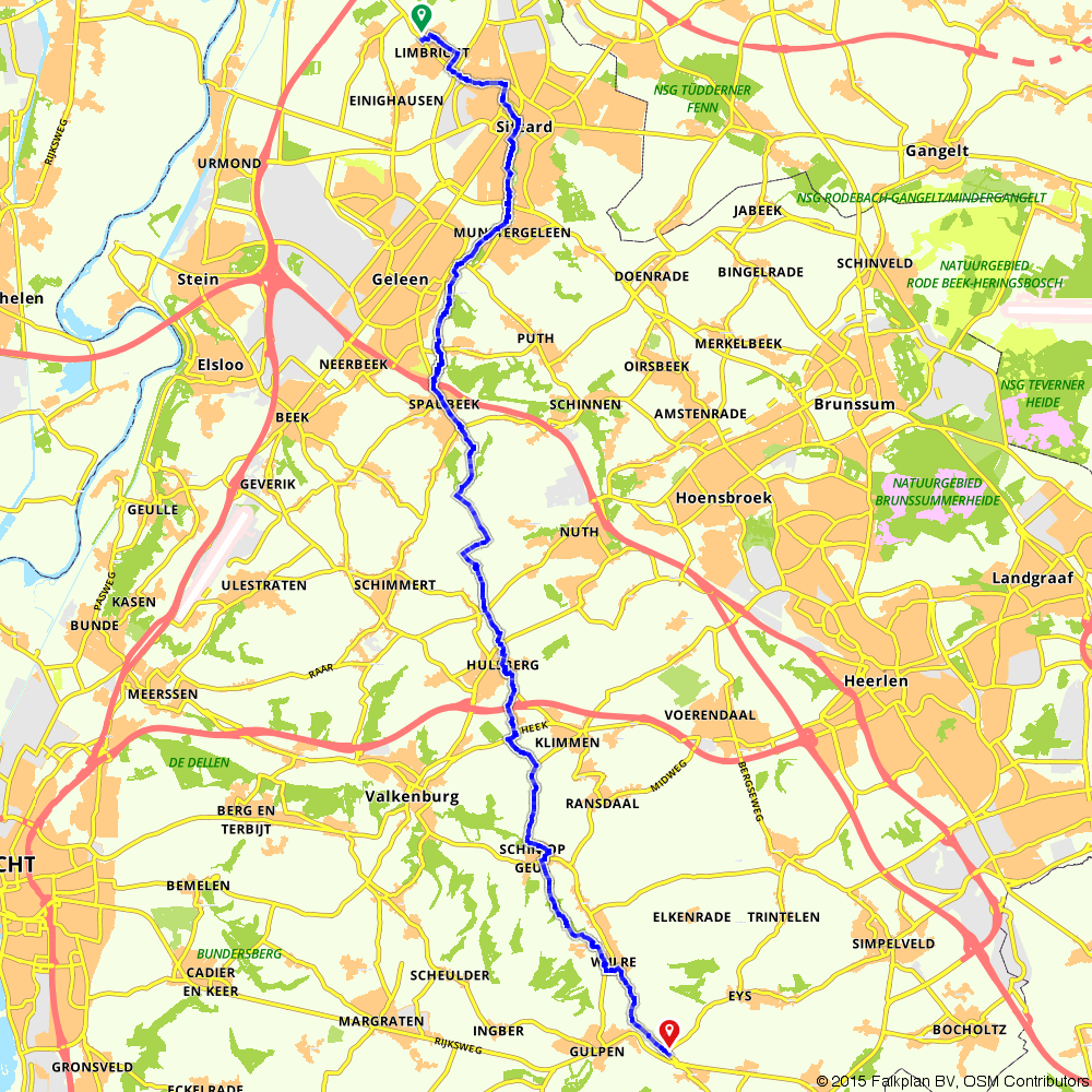 235025 From Sittard-Geleen to Gulpen-Wittem