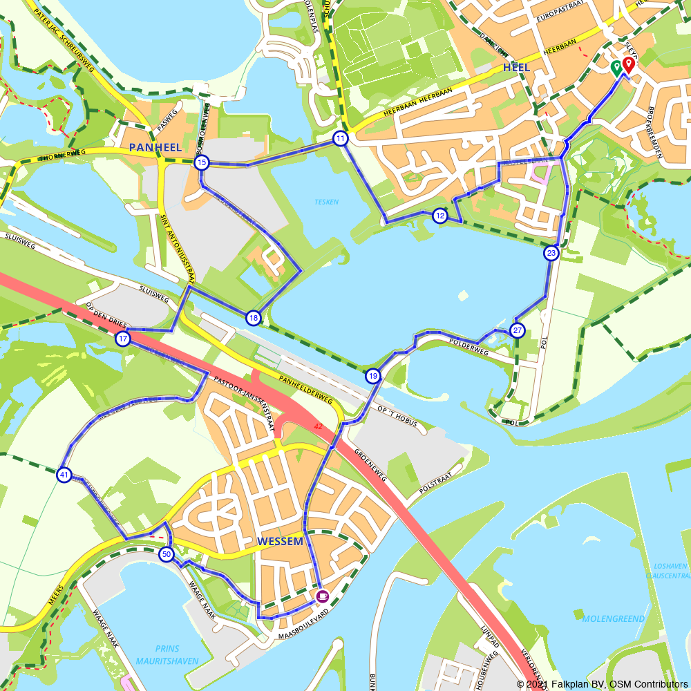 Wessem - Maasgouw - Wandelroute | Route.nl