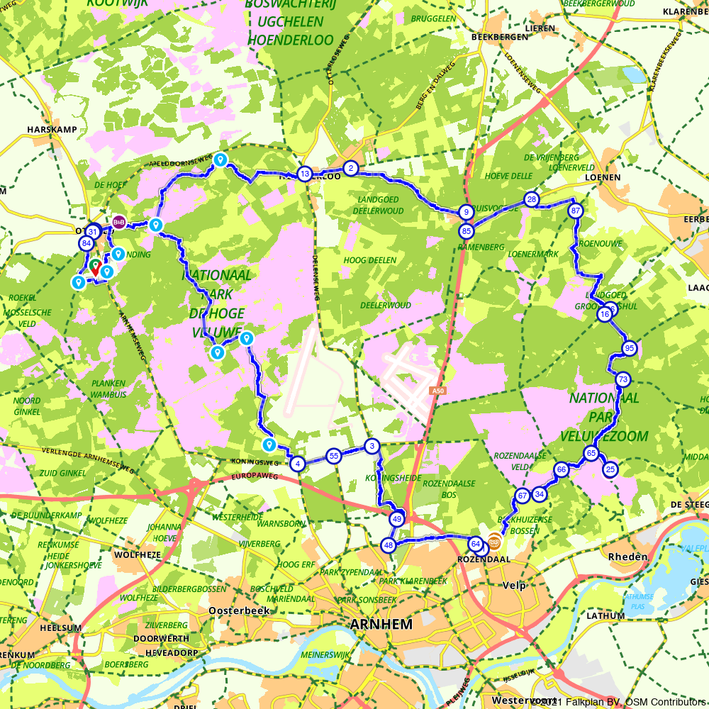 2360702 Otterlo-NP HV-Hoenderloo-NP Veluwezoom-Posbank-Rozendaal