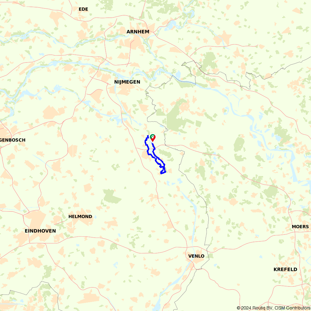 Heijen-Bergen Tour - Gennep - Cycling route | Route.nl
