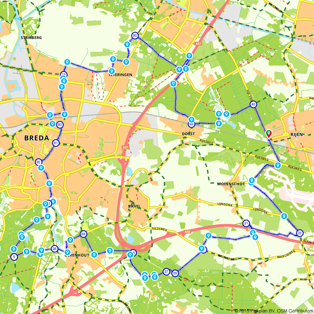Five Oak Route - Gilze en Rijen - Cycling route | Route.nl