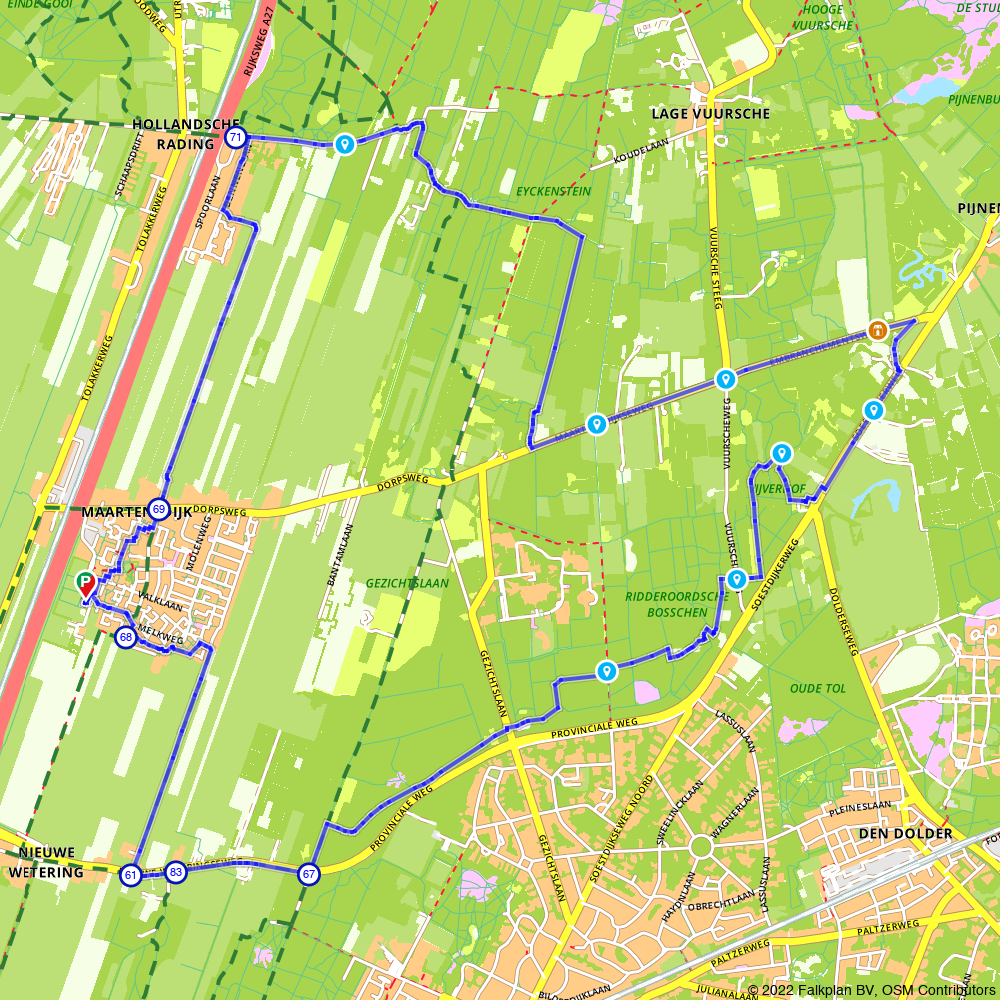 242725 Into nature near Bilthoven