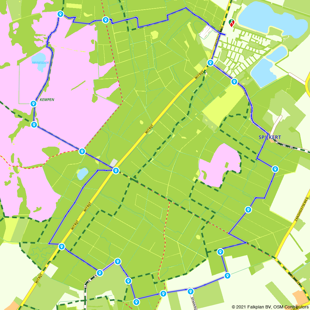 Round Eersel - Eersel - Hiking route | Route.nl