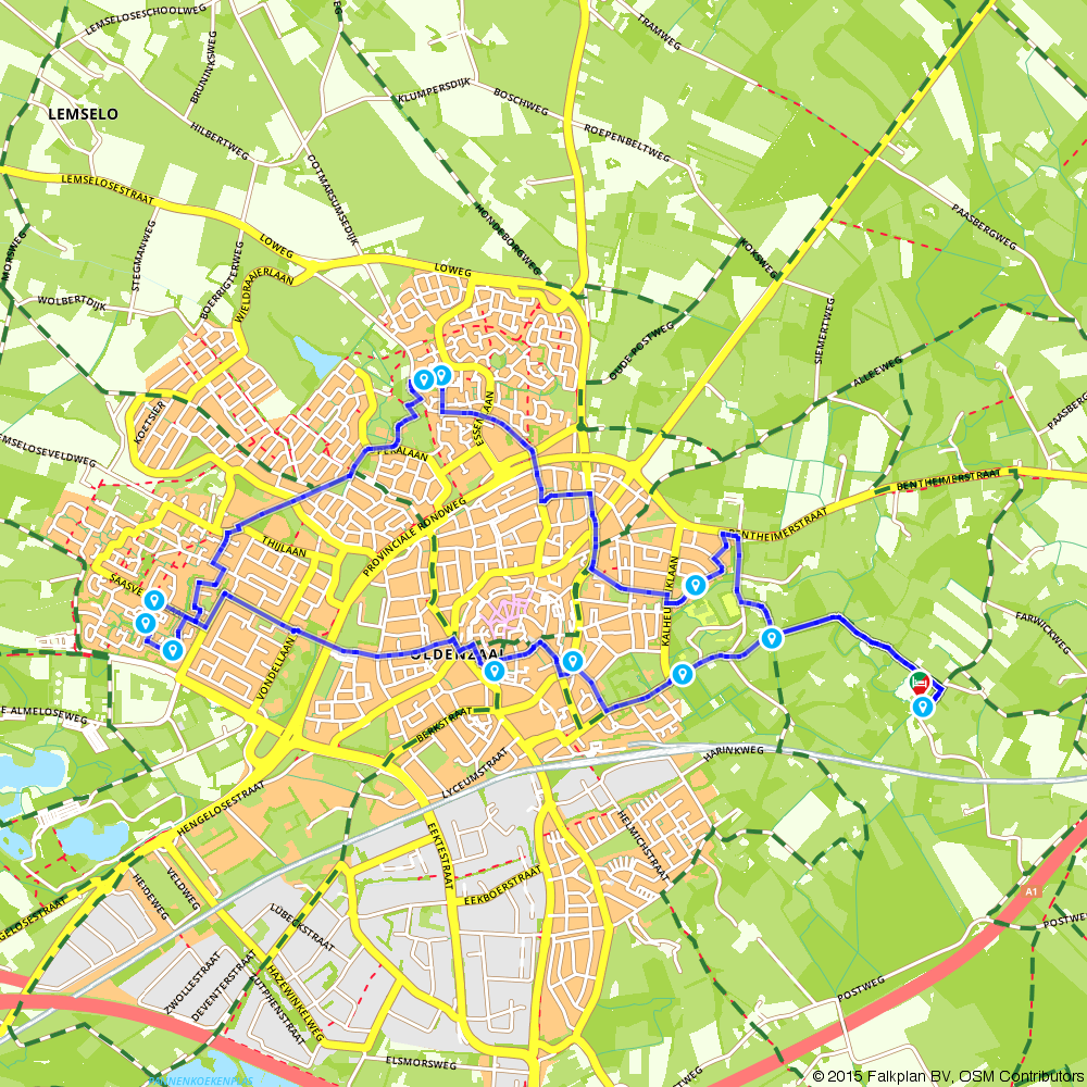Anniversary weekend - Losser - Cycling route | Route.nl