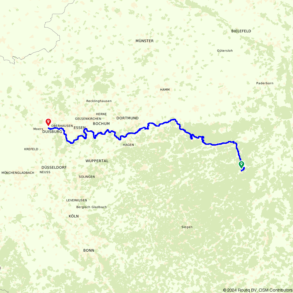 RuhrtalRadweg - Winterberg - Cycling route | Route.nl