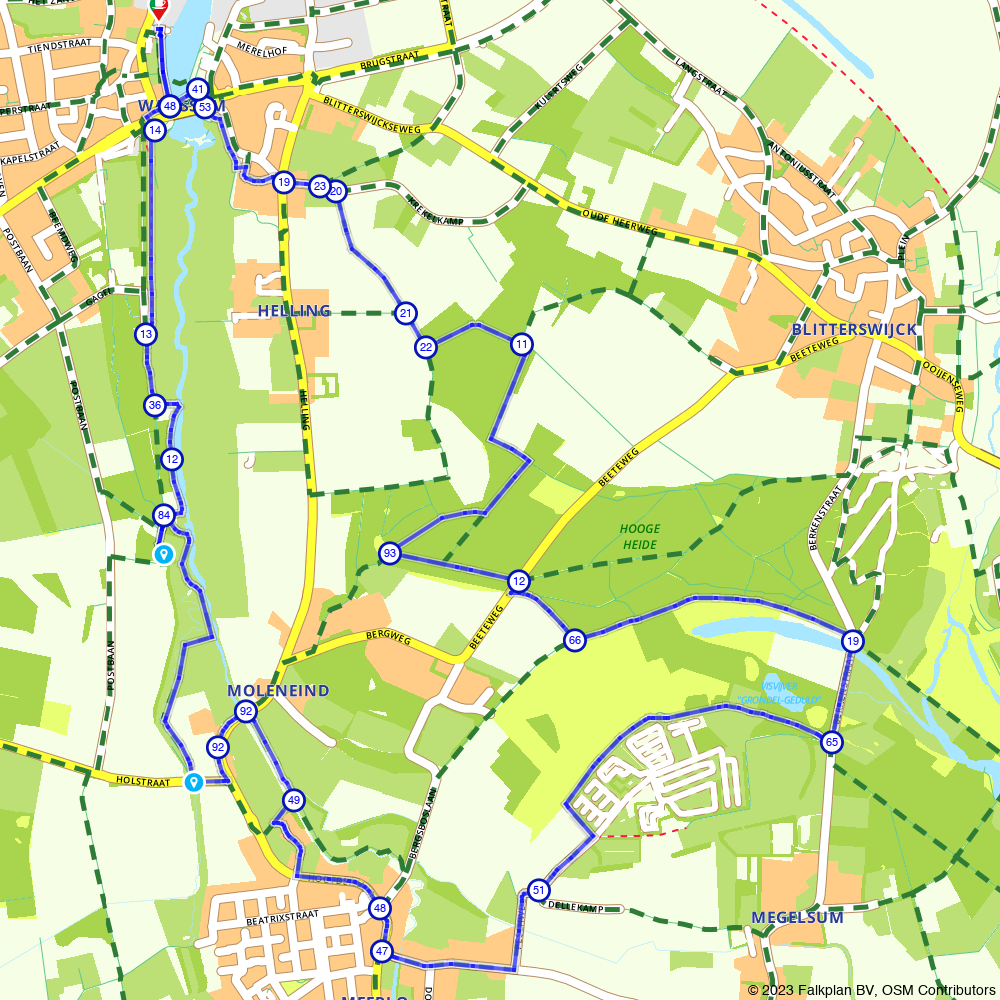 Rondje Wanssum en Meerlo - Venray - Wandelroute | Route.nl