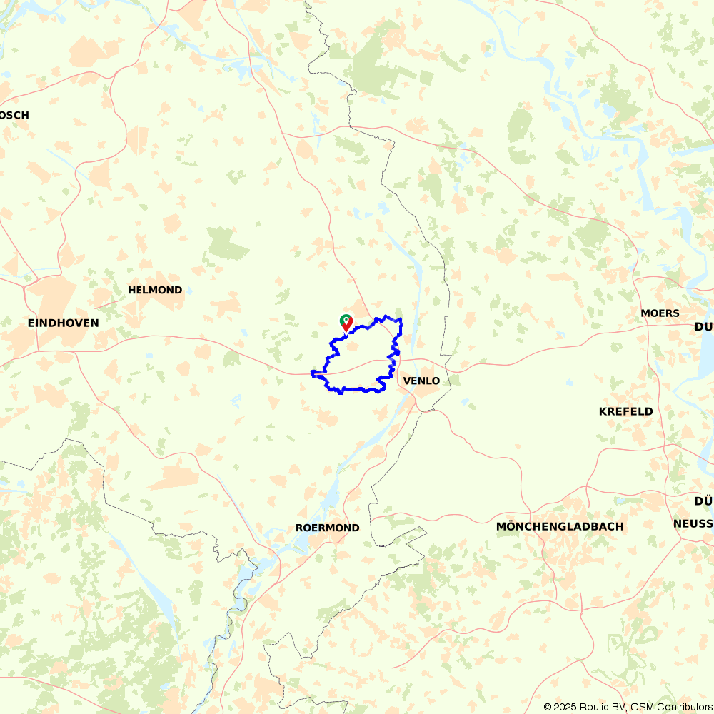 Tour of Sevenum and Maasbree - Horst aan de Maas - Cycling route | Route.nl