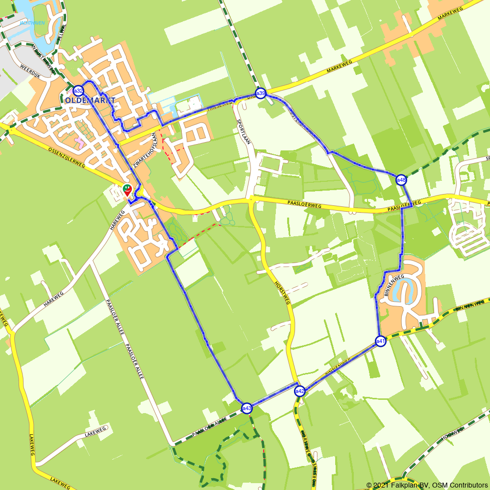 Walk around Oldemarkt - Steenwijkerland - Hiking route | Route.nl