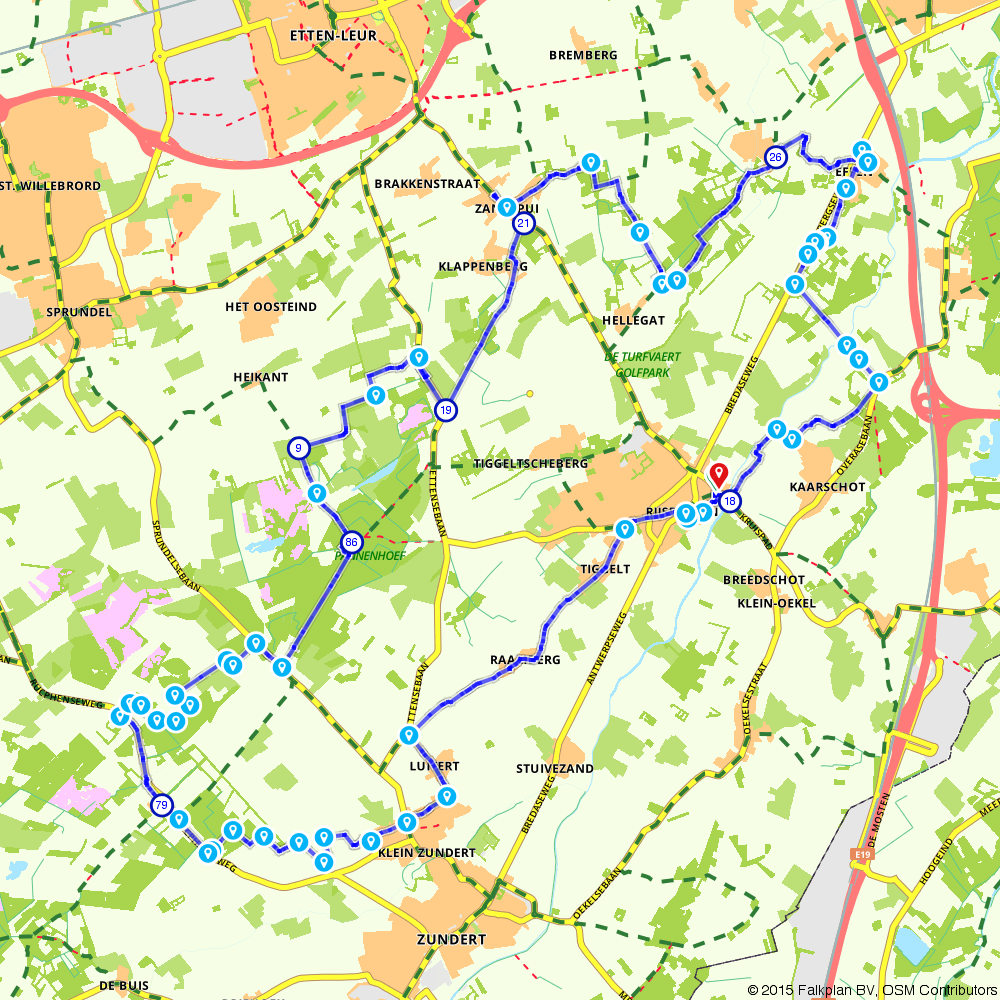 Route through Zunderts & Rijsbergs countryside. - Zundert - Cycling ...