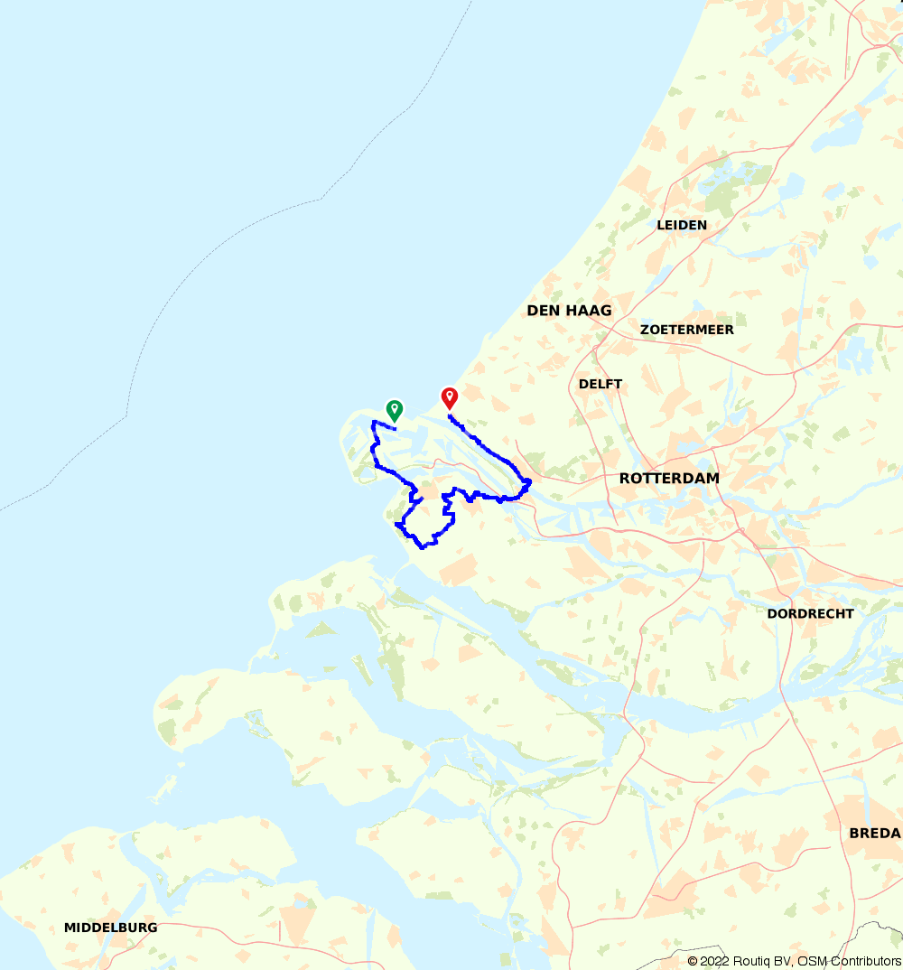 Brielle - Rotterdam - Cycling route | Route.nl