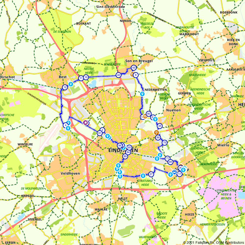 Routiq - 2714899 Brabant v.Gogh cycle route 2 Eindhoven