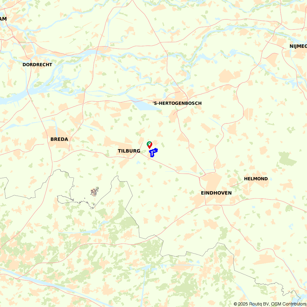 Rondje Kolkven vanuit Moergestel - Oisterwijk - Wandelroute | Route.nl