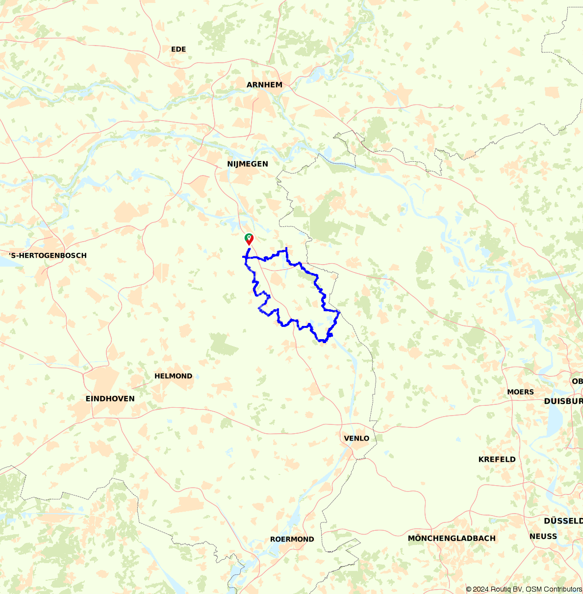 Round Maas no. - Cuijk - Cycling route | Route.nl