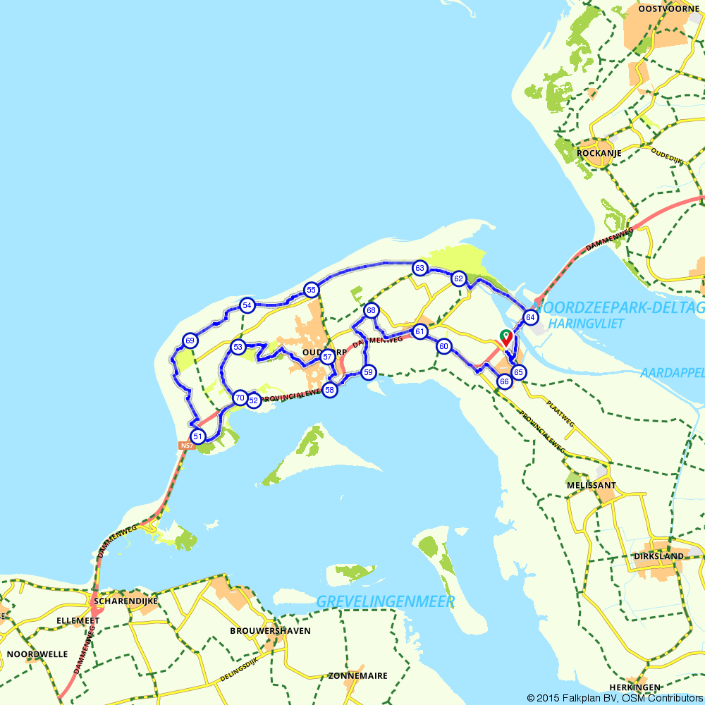 Tour of Goeree-Overflakkee - Goeree-Overflakkee - Cycling route | Route.nl
