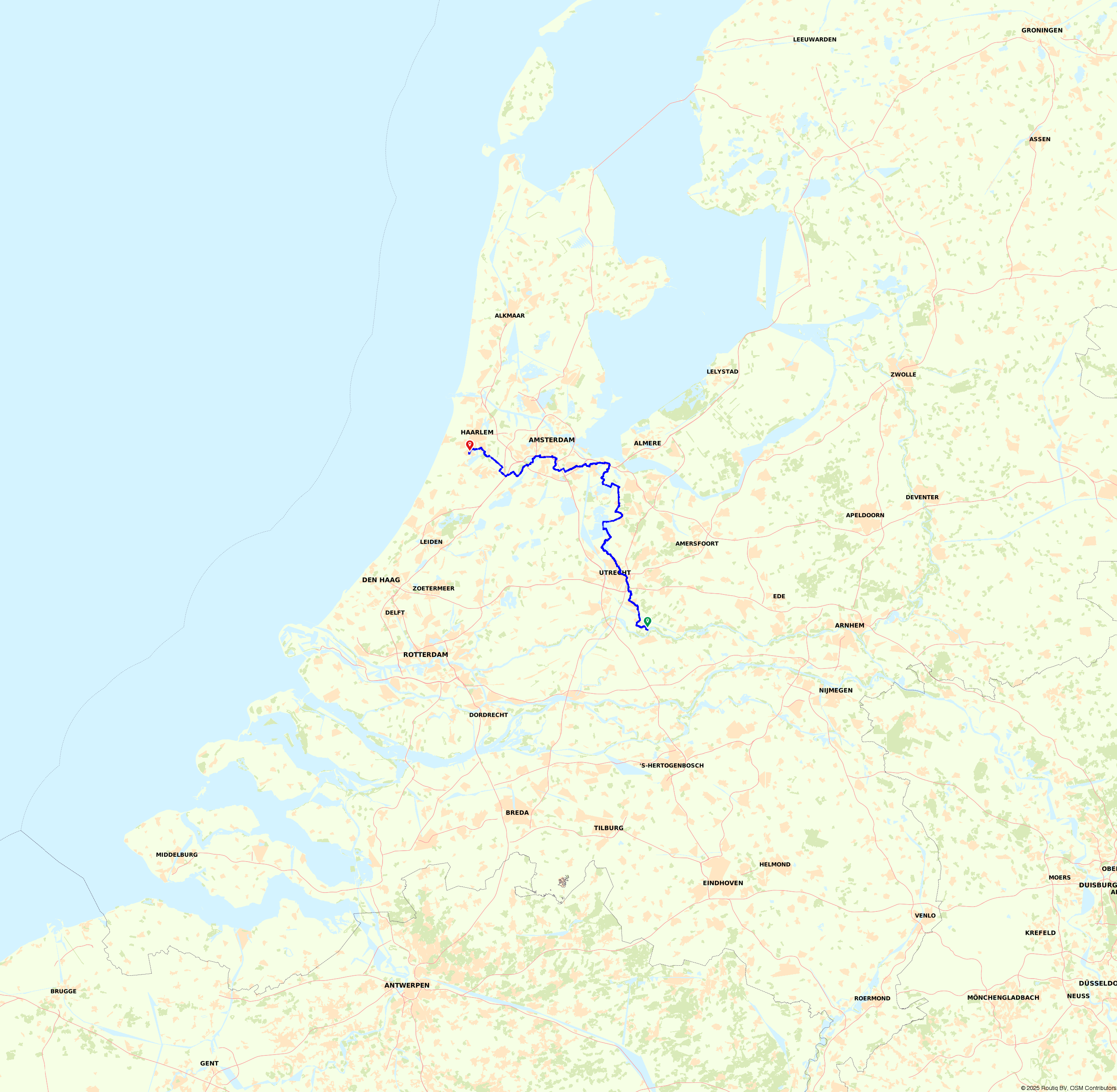 Culemborg-Heemstede - Culemborg - Cycling route | Route.nl
