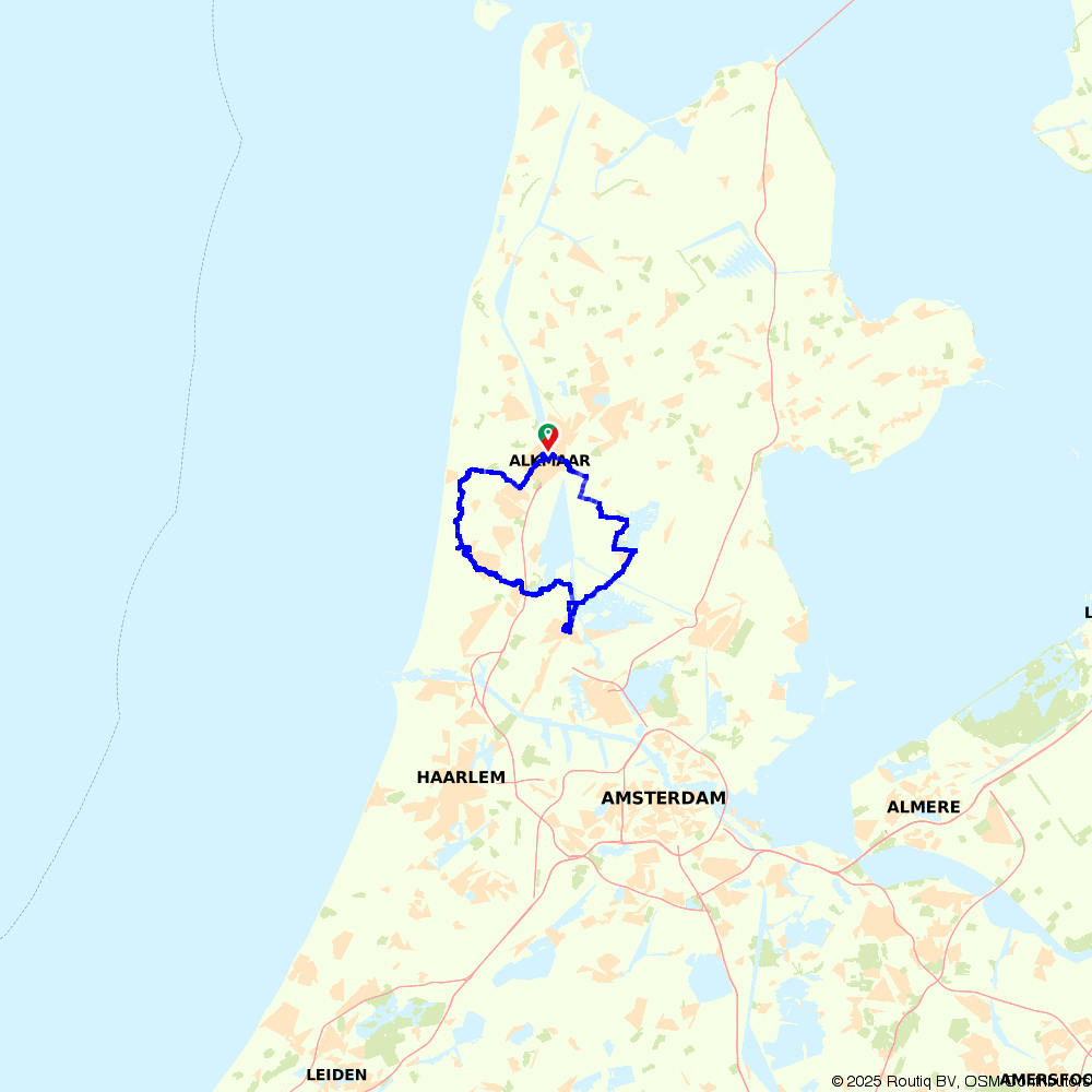 Tour of Beemster, De Rijp and Castricum - Alkmaar - Cycling route ...