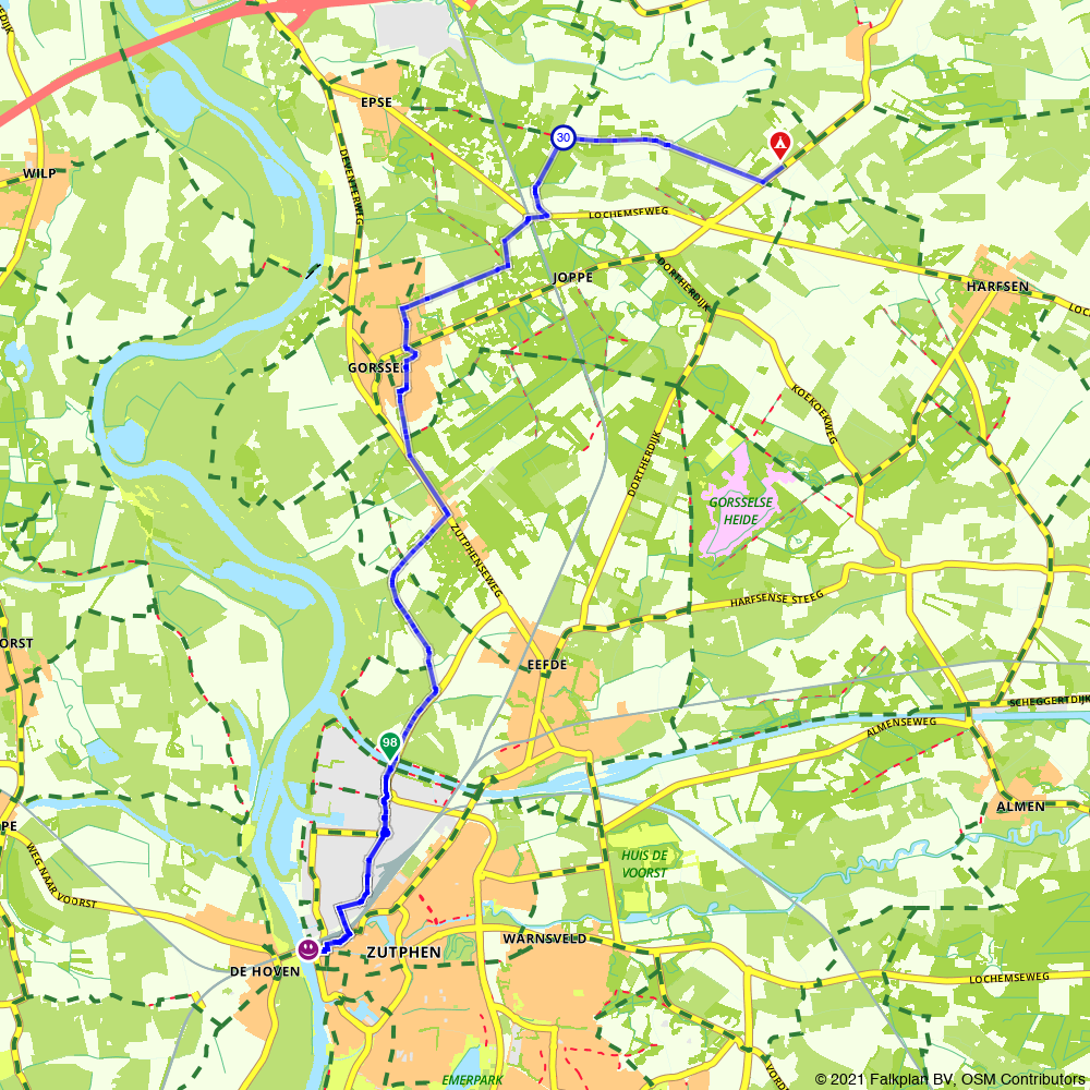 Butterfly farm - Zutphen - Cycling route | Route.nl