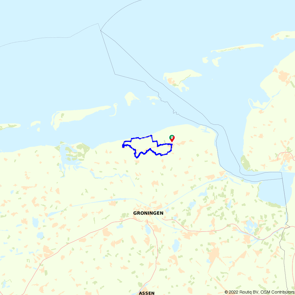 Tour of Hoogeland II - Het Hogeland - Cycling route | Route.nl