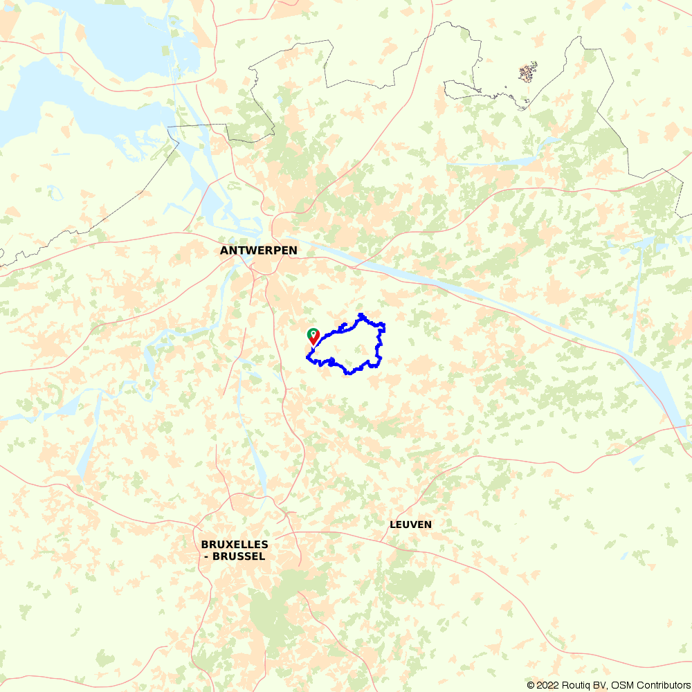 From Duffel along Lier, Berlaar and St. Katelijne Waver - Duffel ...