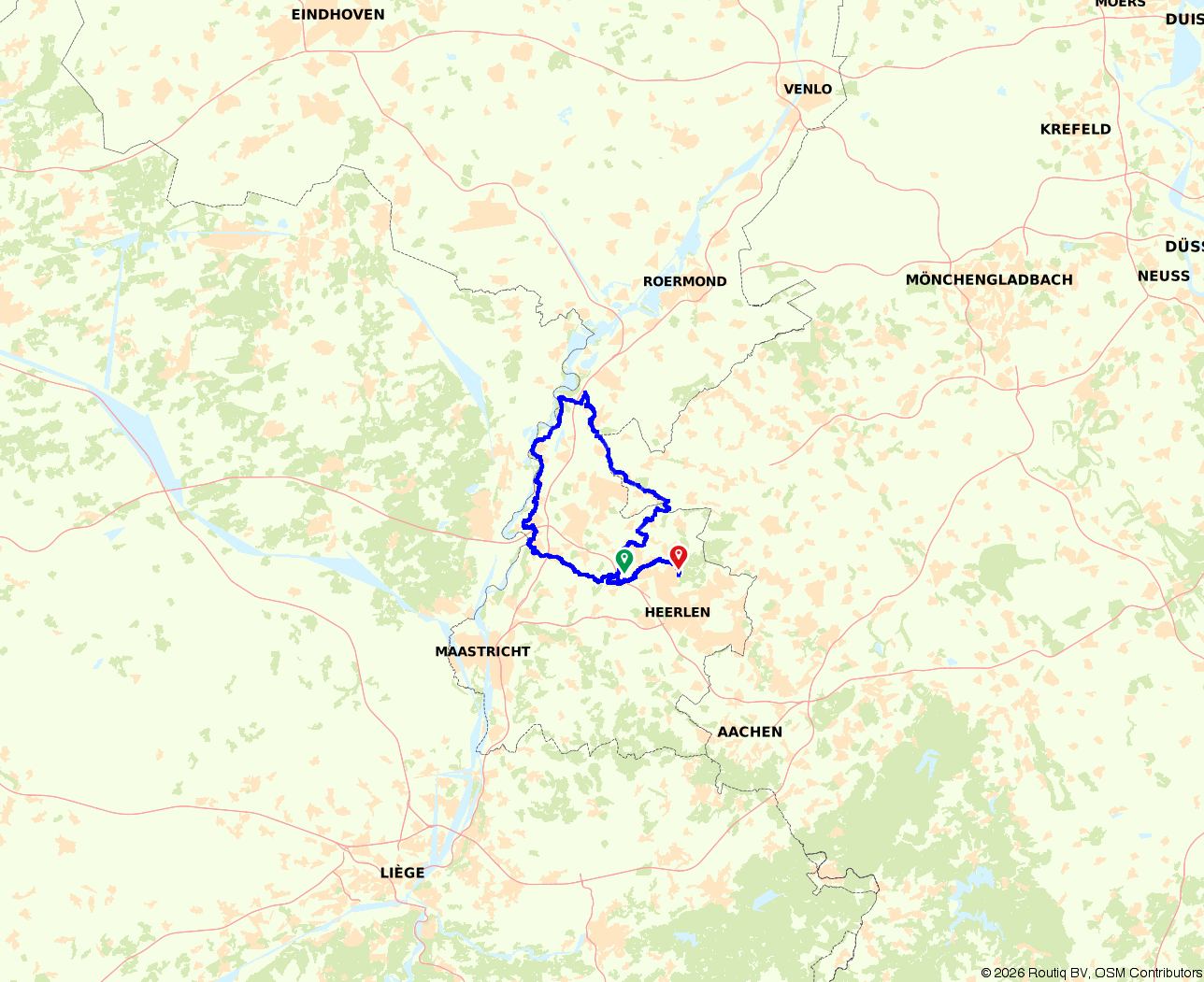 Tour of South Limburg from Schrieversheide - Beekdaelen - Cycling route ...