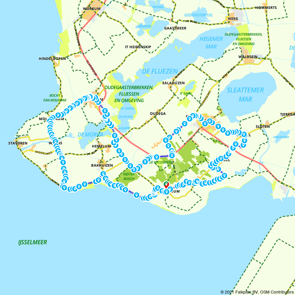 Fietsroute rondje Gaasterland - - Fietsroute | Route.nl