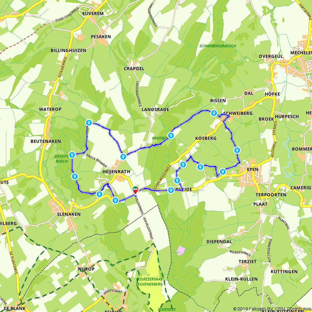 Walking on the winding roads in South Limburg - Gulpen-Wittem - Hiking ...