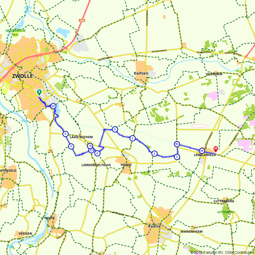 Heino - Zwolle - Cycling route | Route.nl