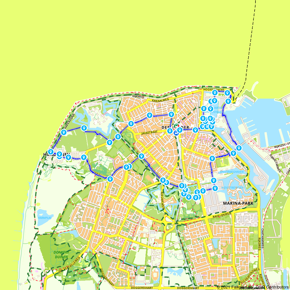 Around Den Helder - Den Helder - Hiking route | Route.nl