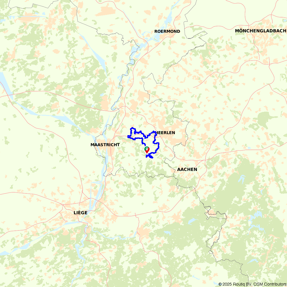 Gulpen, Valkenburg Eys 50 km - Gulpen-Wittem - Cycling route | Route.nl
