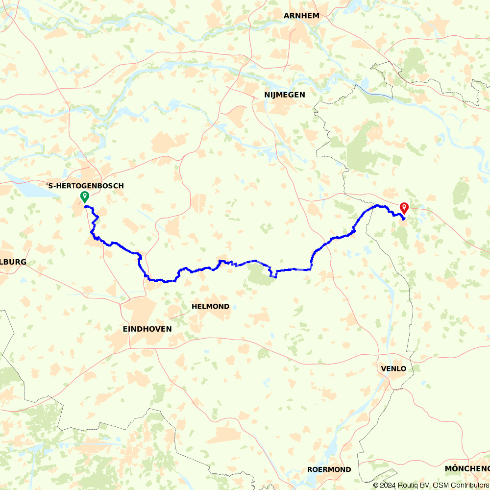 Sonntags Vught nach Weeze - Vught - Cycling route | Route.nl