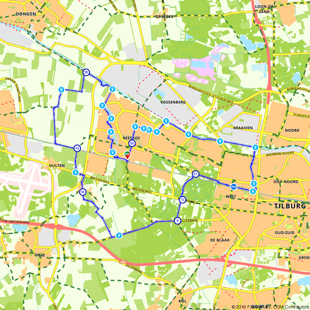 Around Tilburg 1: West (Reeshof, water extraction area) - Tilburg ...