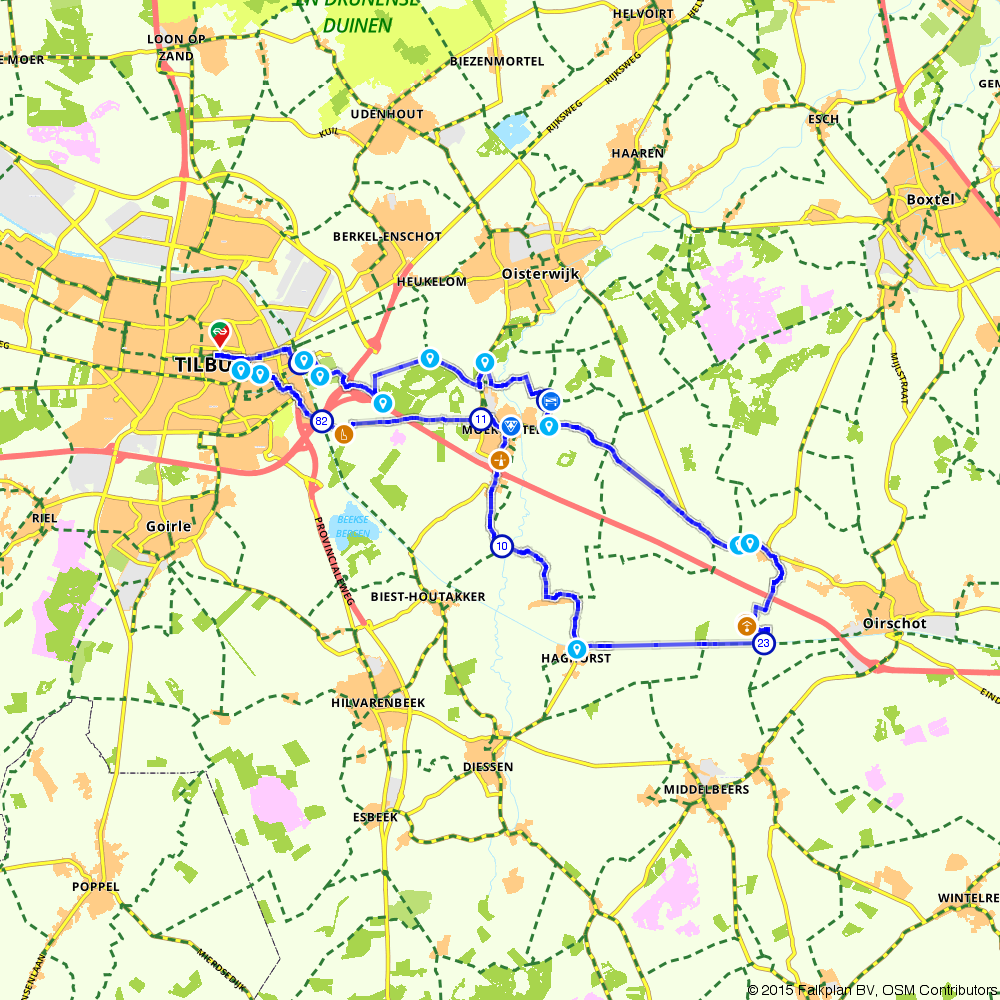 Around Tilburg 8: OZO (Moergestel, Holy Oak, Haghorst, Trappists ...