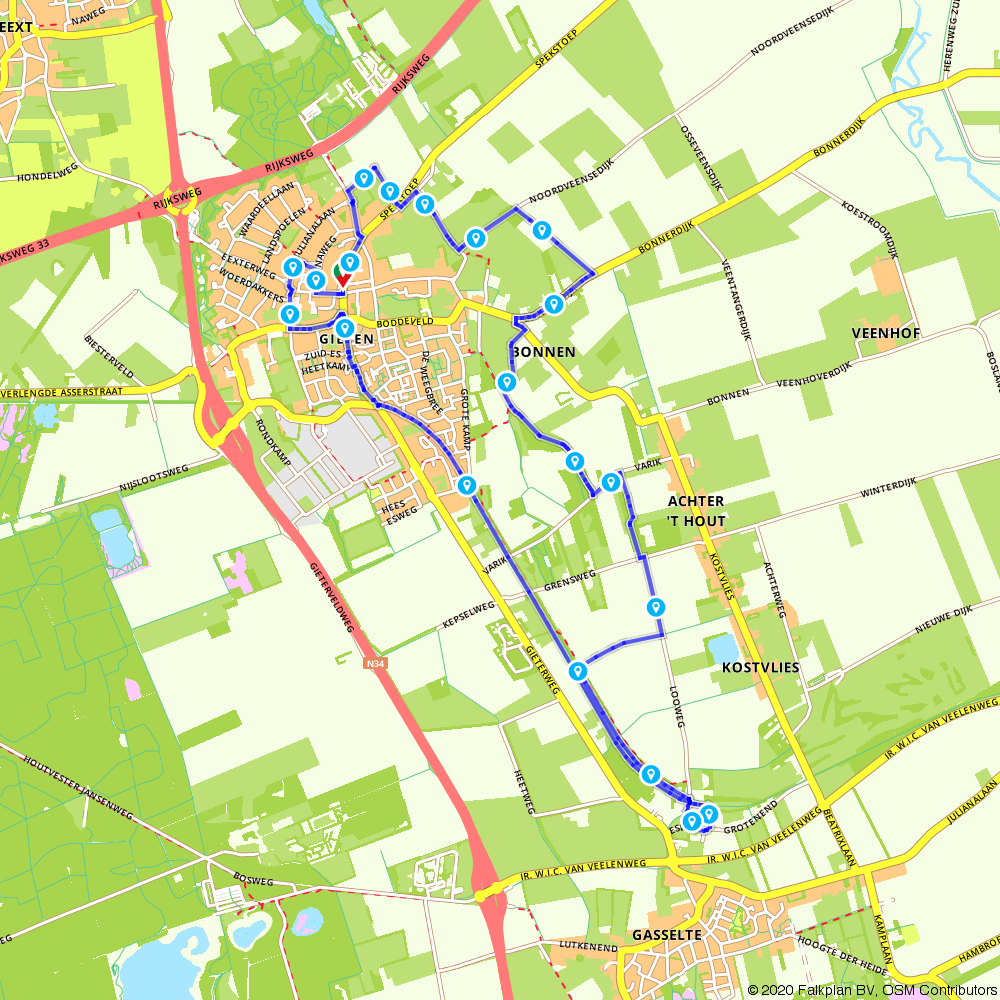 295647 Dorp en Veldroute