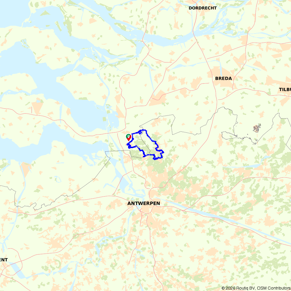 Tour of Kalmthoutse Heide from Ossendrecht - Woensdrecht - Cycling ...